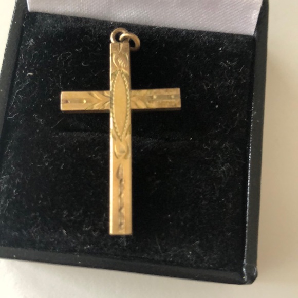 Jewelry | Antique Victorian 12 12k Gold Filled Stamp Etched Cross ...